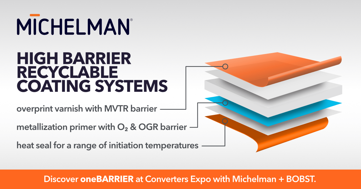 Recycle-Ready High Barrier Packaging at Converters Expo – Michelman
